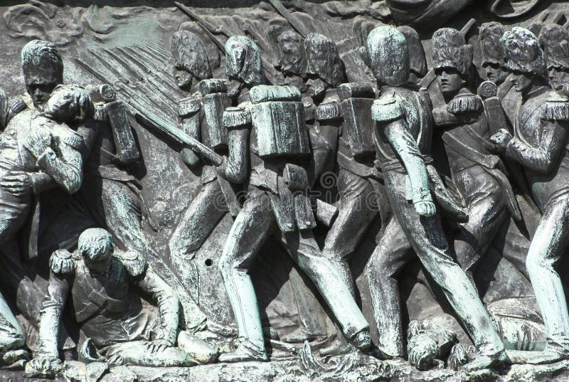 War Art stock image. Image of plaque, metal, soldiers - 23337337