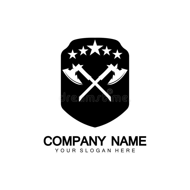 War Axe Logo. War Axe Executioner Axe Viking Battle Axe in Vector Stock ...