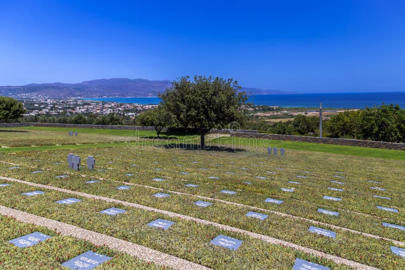 War Cemetery, Maleme, Crete Editorial Photo - Image of crete, maleme ...