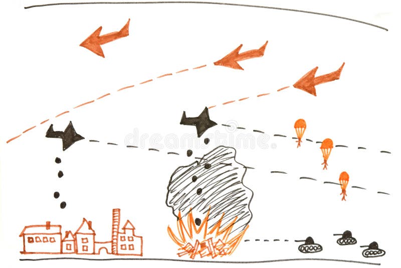 Child Drawing War Stock Illustrations – 774 Child Drawing War Stock ...