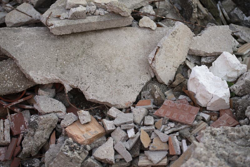 War and Destruction Rubble stock photo. Image of stone - 325300928