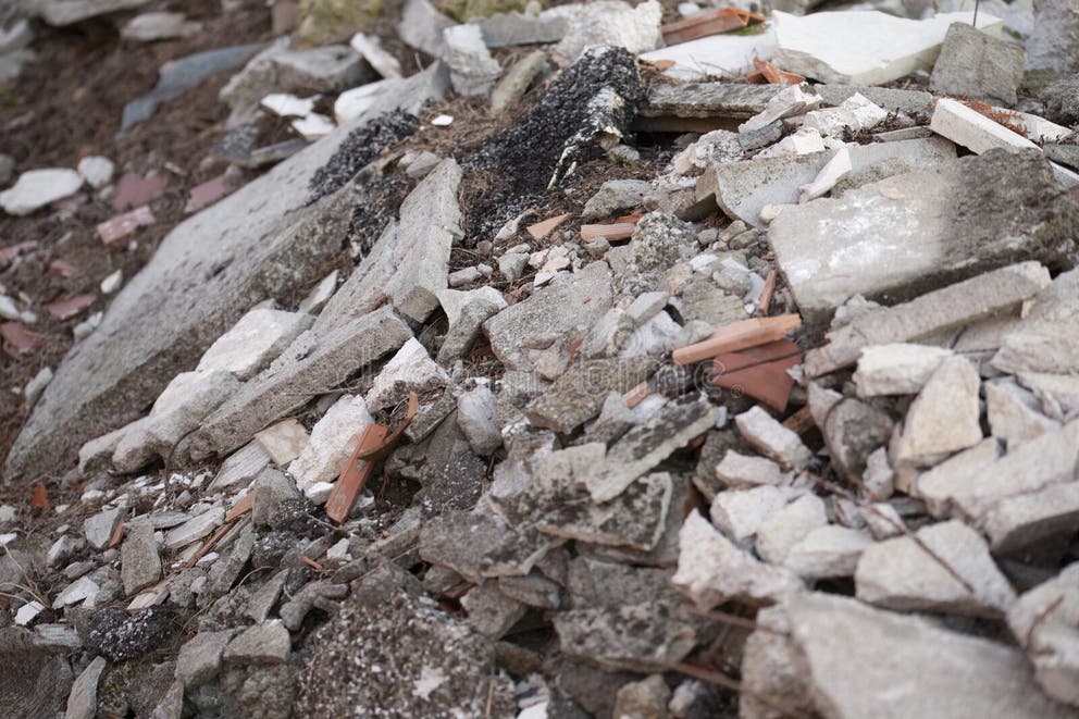 War and Destruction Rubble stock image. Image of structure - 325300933
