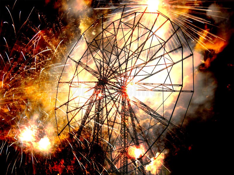 War Ferris Wheel stock image. Image of horrifying, wheel - 27452329