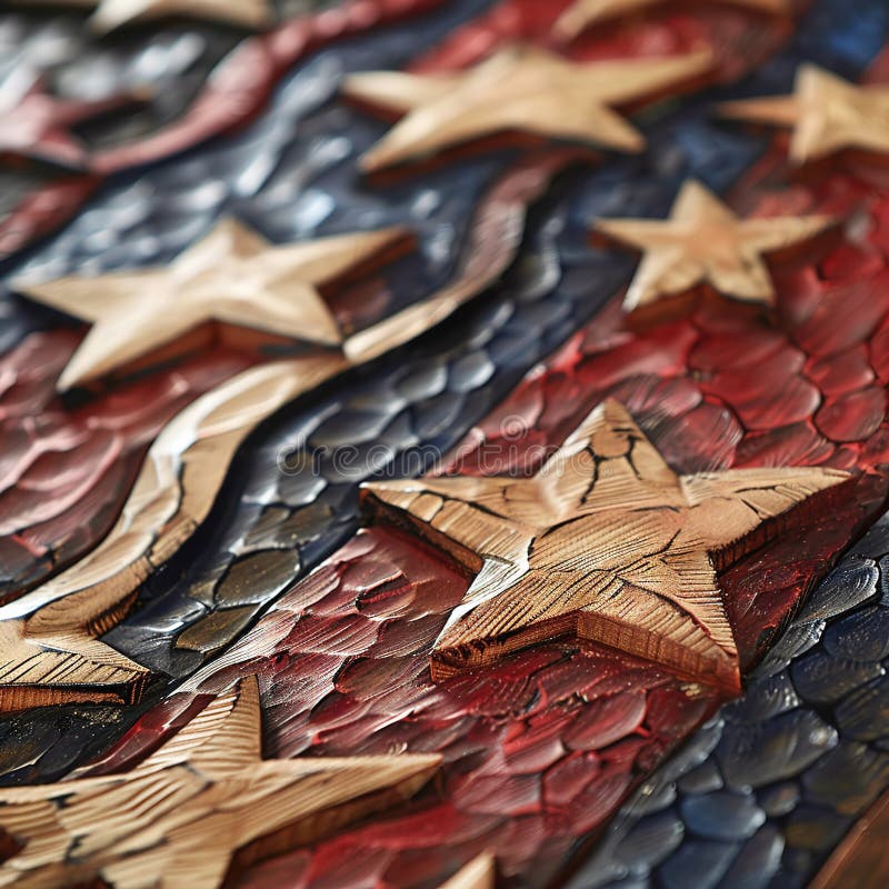 A War Fighter Dress Decorated with Star and Strips. Generative Ai Stock ...