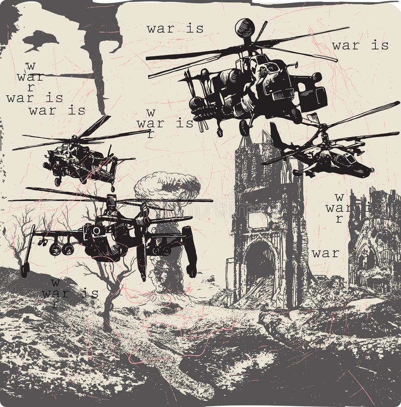 War is - an Hand Drawn Vector, Freehand Stock Vector - Illustration of ...