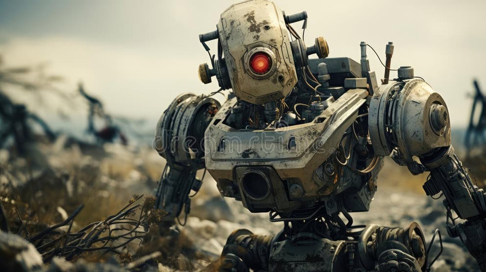 War between Humans and Robots Stock Image - Image of challenge, future ...