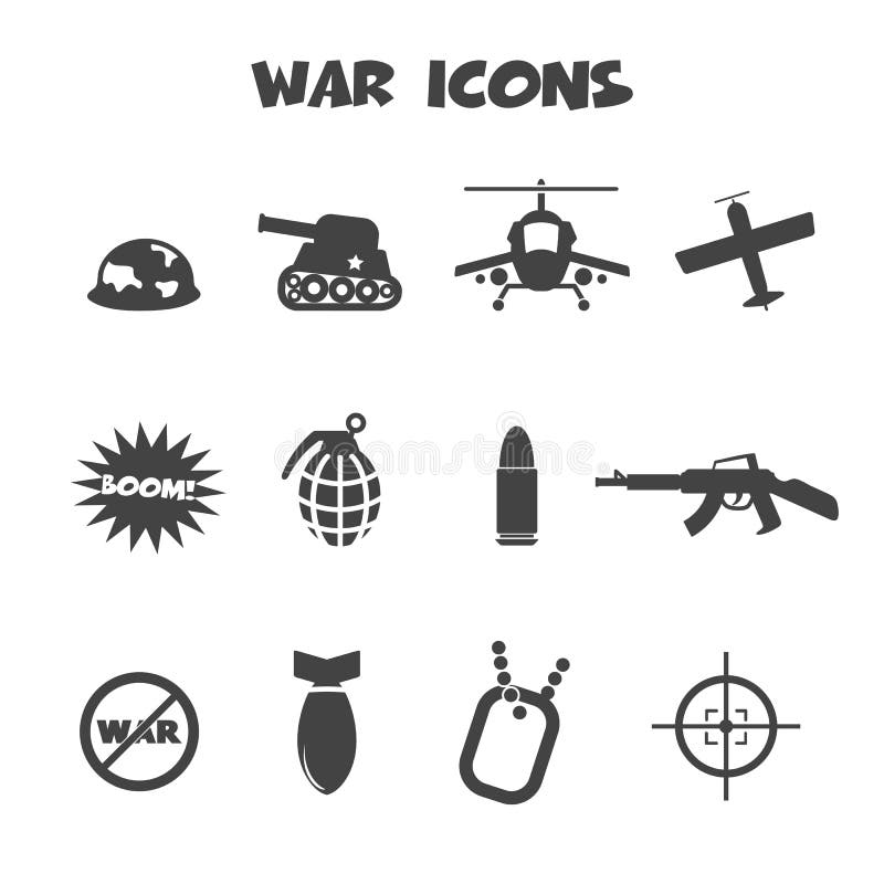 Soldier Types and Class Cliparts Icons Stock Vector - Illustration of ...