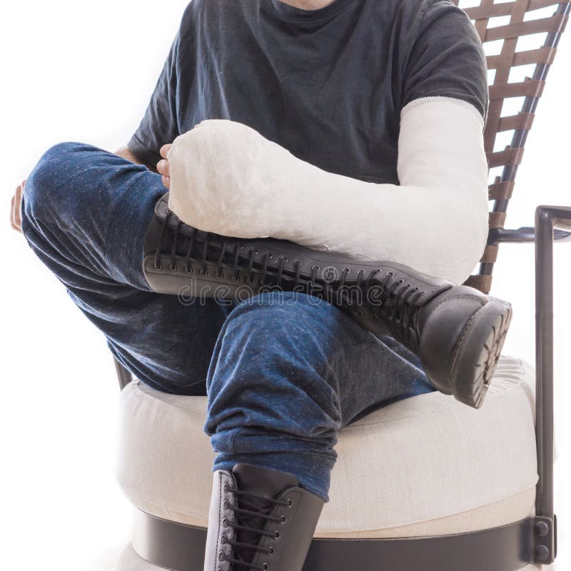 War and Injury - Cast and Combat Boot Concept Stock Photo - Image of ...