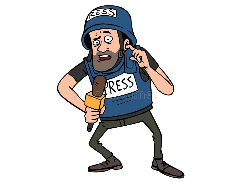 100 Military Journalist Icons Set, Cartoon Style Stock Vector ...