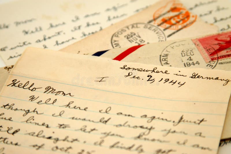 War letters stock image. Image of germany, writing, overseas - 1741019