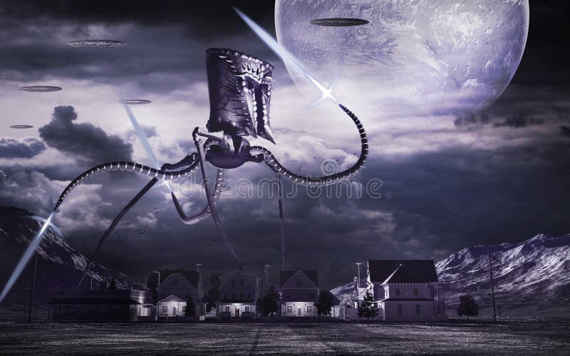 War machine from space stock illustration. Illustration of invasion ...