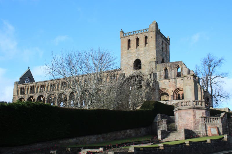 War Memorial, Jedburgh Abbey, Jedburgh, Scotland Stock Photo - Image of ...