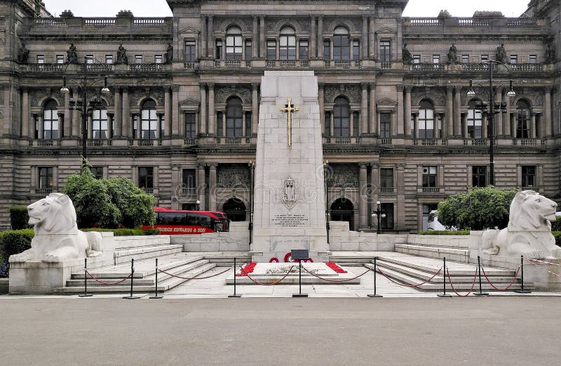 War Memorial in George Square,glaslow,scotland Editorial Stock Photo ...