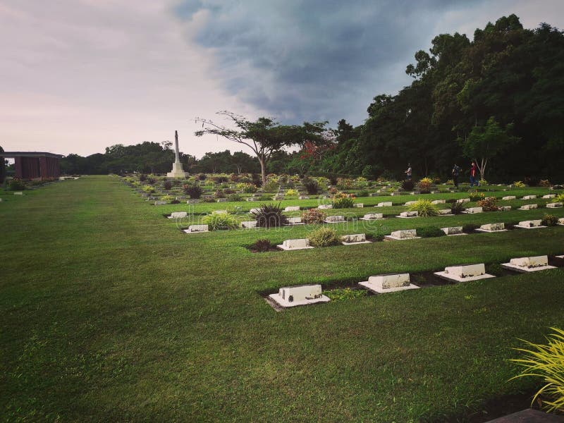 War Memorial Ww2 Labuan Sabah Malaysia Stock Image - Image of green ...