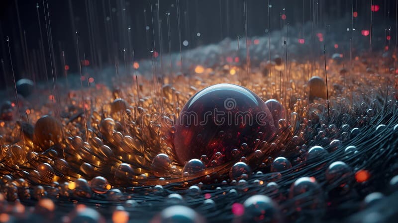 War of Neural Networks, Abstraction Stock Illustration - Illustration ...