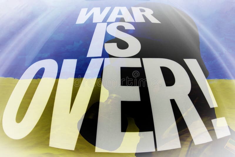 War is Over Writing on White Stock Image - Image of sign, artistic ...