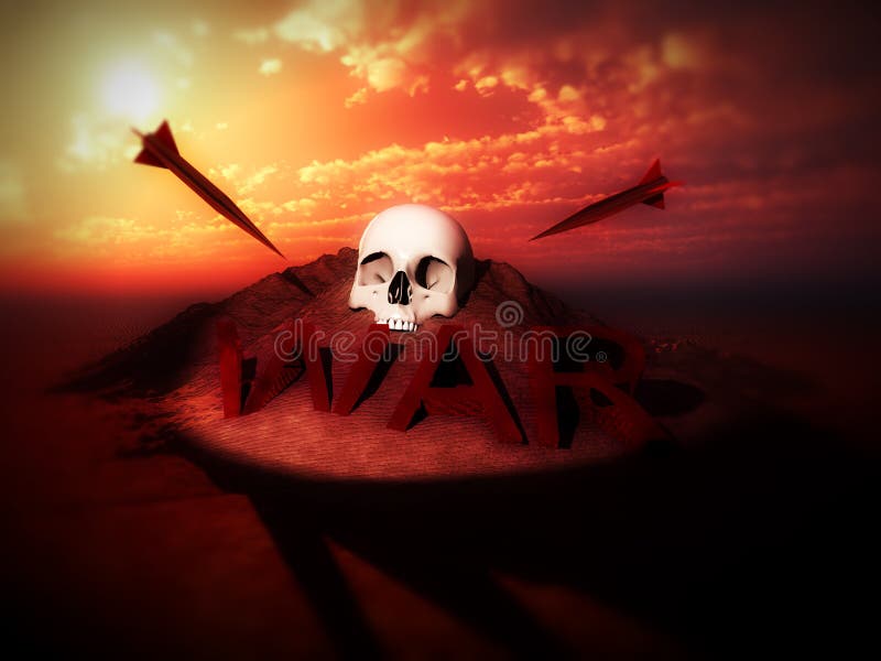 War Skulls 12 stock illustration. Illustration of cloud - 3368383