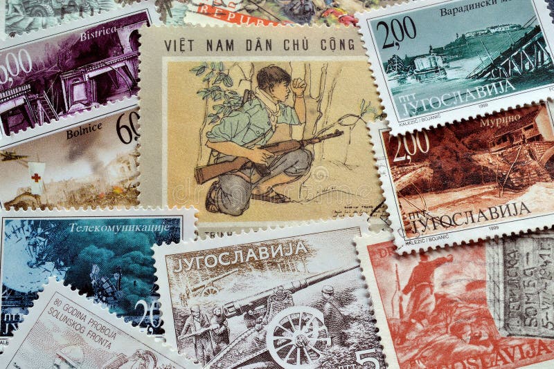 War on stamps editorial stock image. Image of philately - 44982154