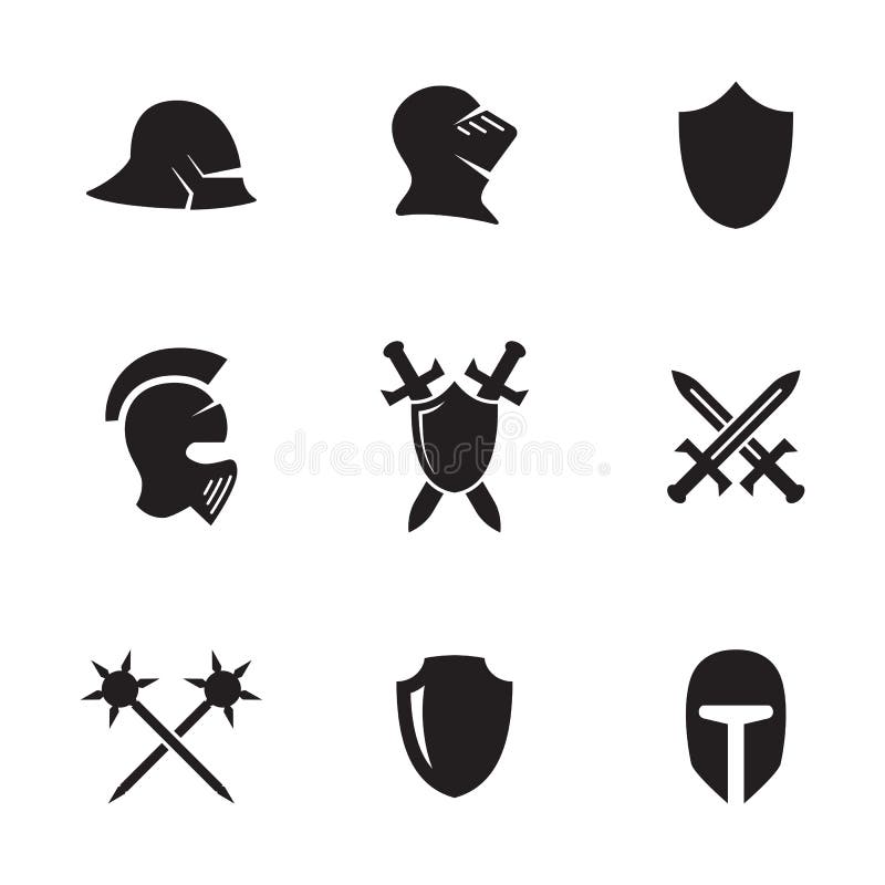 War symbol icons set stock illustration. Illustration of battle - 98661906