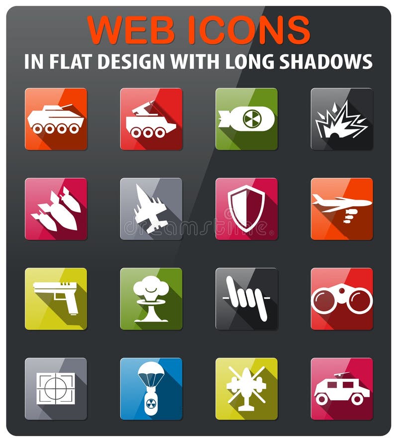 War symbols icon set stock illustration. Illustration of fighter - 88457087