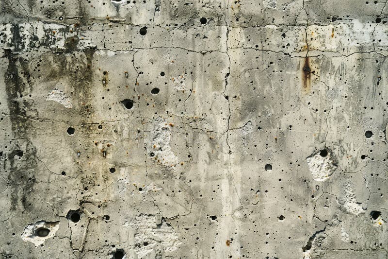 War Torn Concrete Wall Texture. Gritty Grunge Background for Dramatic ...