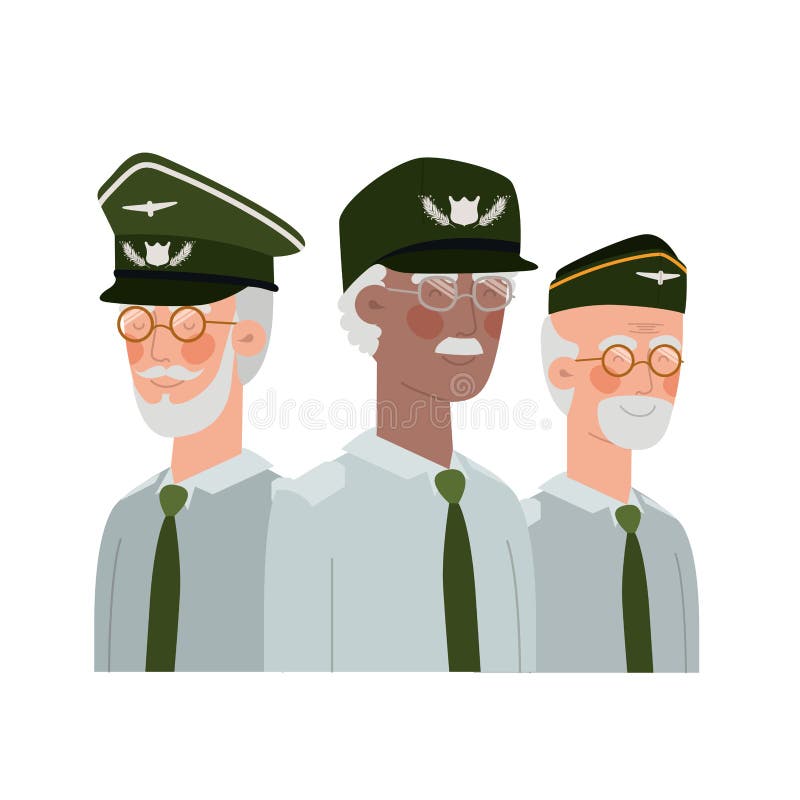 Veterans Day character stock vector. Illustration of soldier - 123316923