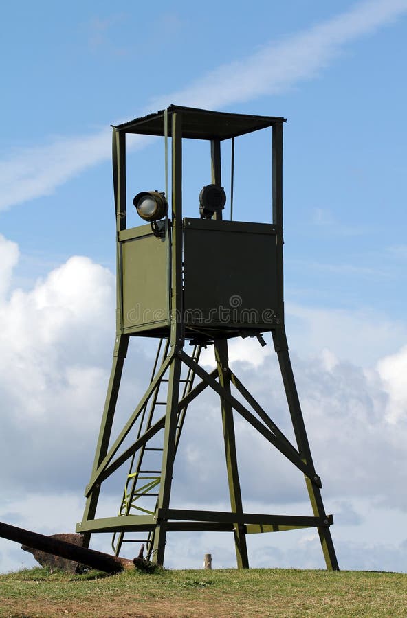 War watchtower stock photo. Image of speaker, camp, escape - 44554988