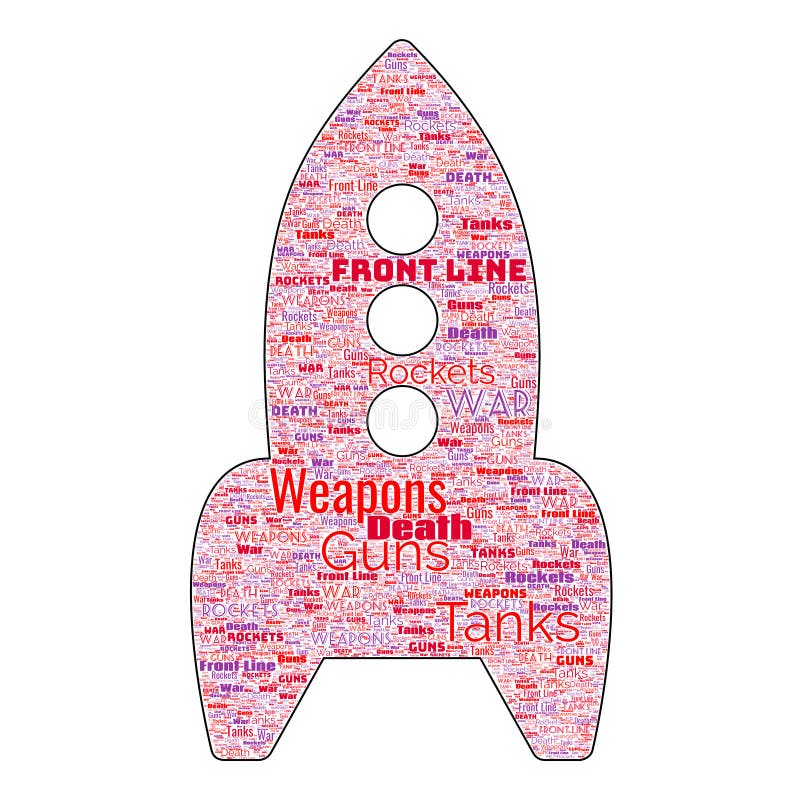 War Weapons Guns Rockets Text Illustration Background Header Stock ...