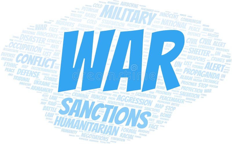 War Word Cloud. Vector Made with the Text only. Stock Vector ...