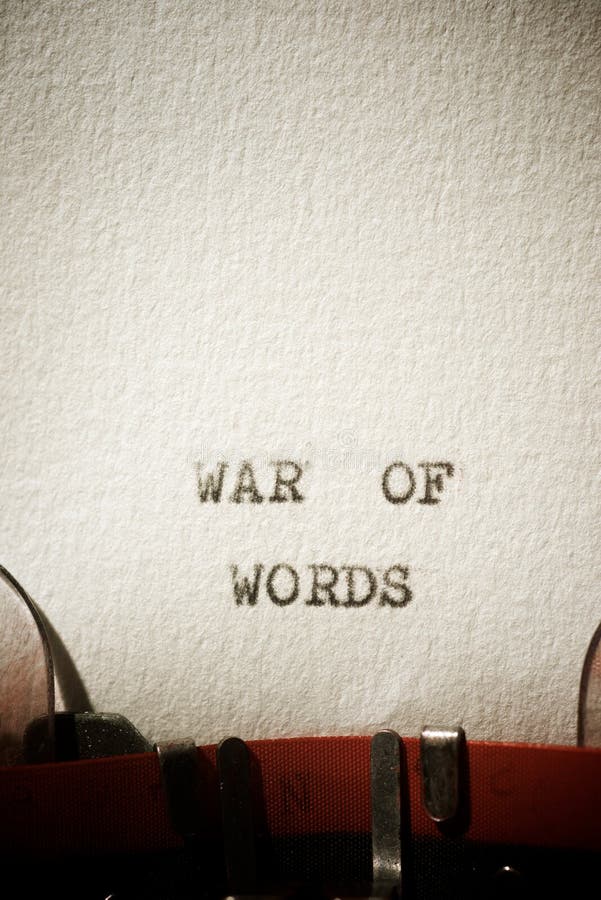 War of words stock photo. Image of write, conflict, collision - 269202662