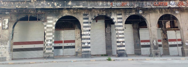City of homs after war editorial stock image. Image of destroyed ...