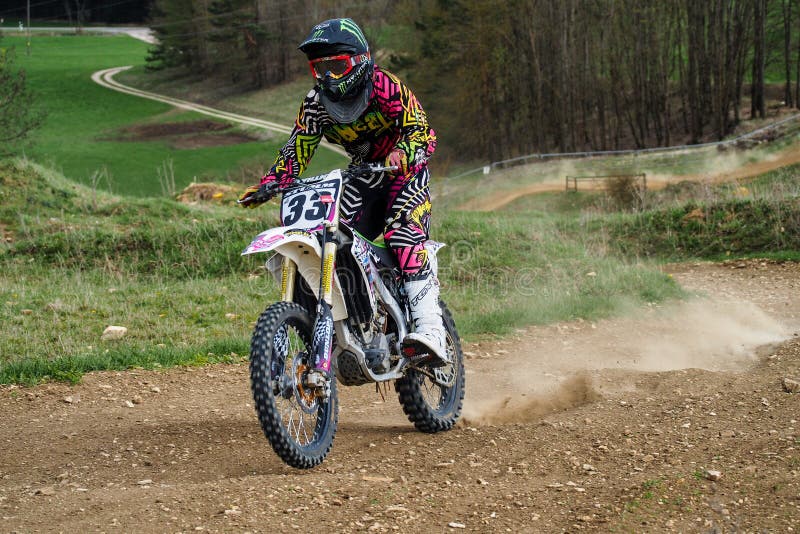 Warching, Germany - June 29, 2019: Motocross Training in Warching ...