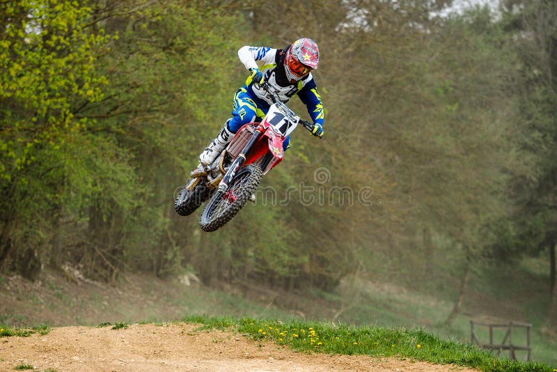 Warching, Germany - June 29, 2019: Motocross Training in Warching ...