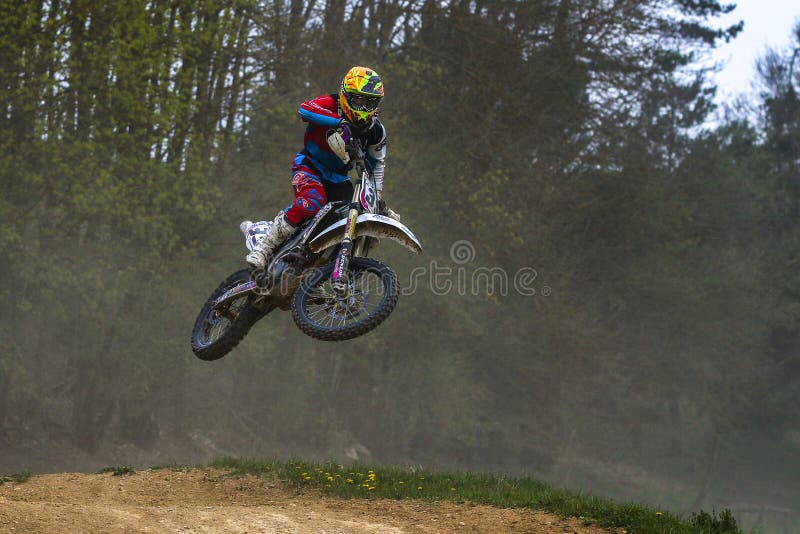 Warching, Germany - June 29, 2019: Motocross Training in Warching ...