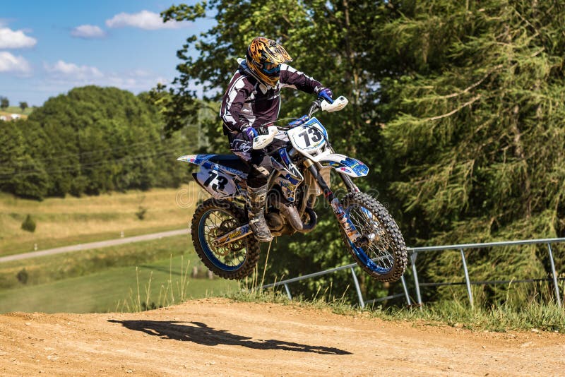 Warching, Germany - June 29, 2019: Motocross Training in Warching ...