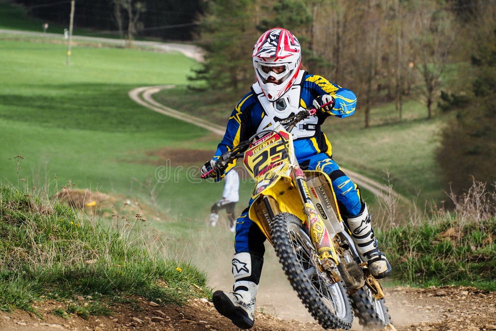 Warching, Germany - June 29, 2019: Motocross Training in Warching ...