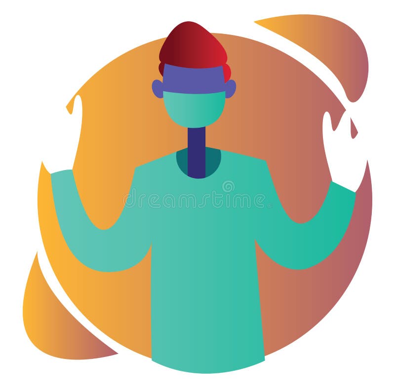 Ward Boy Ready for an Operation Multicolor Vector Illustration on a ...