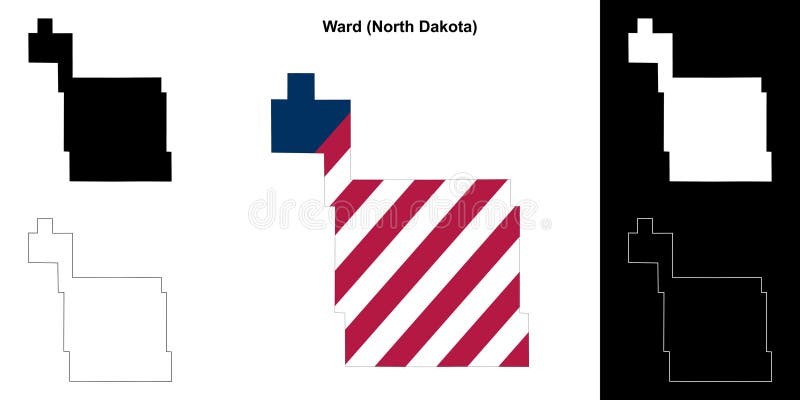 Ward outline map stock illustration. Illustration of border - 323997743