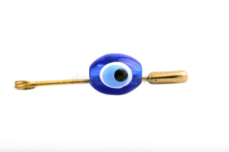 Ward from the Evil Eye on a Pin Stock Image - Image of crystal, culture ...