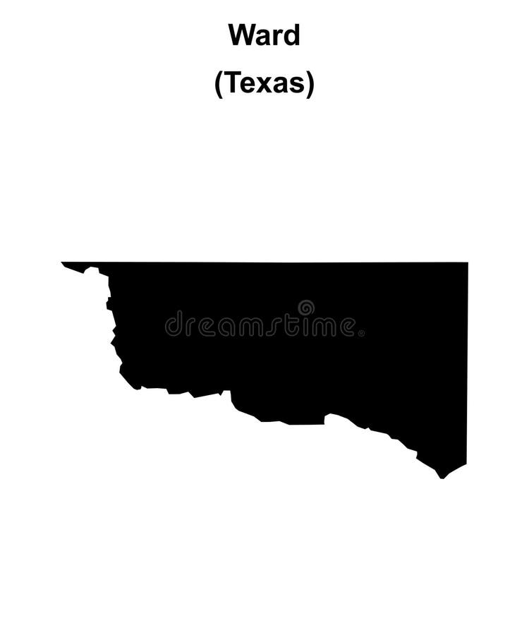 Ward outline map stock vector. Illustration of silhouette - 361794776