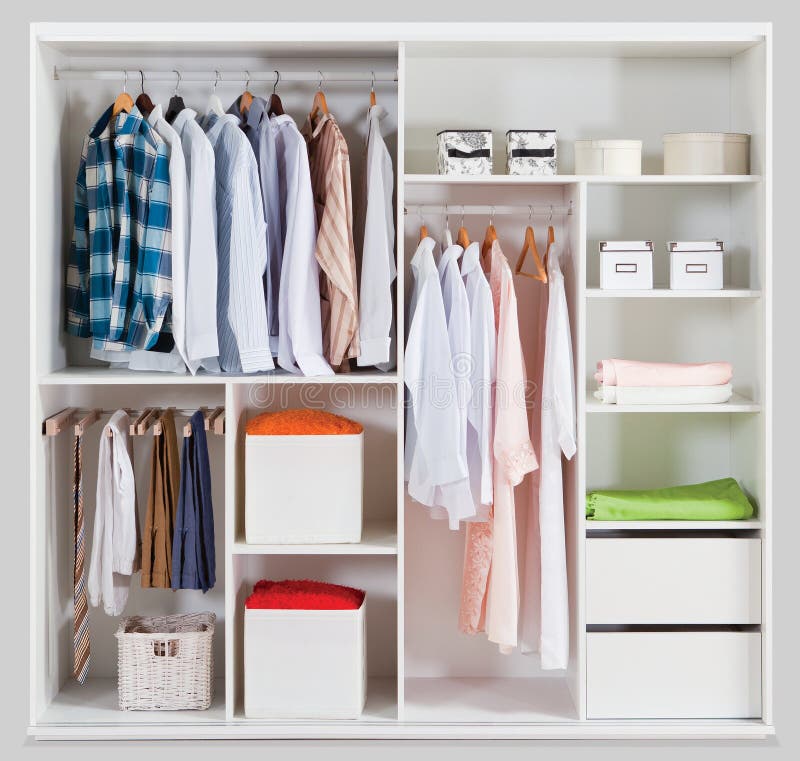 Wardrobe for home stock image. Image of closet, cotton - 114632655