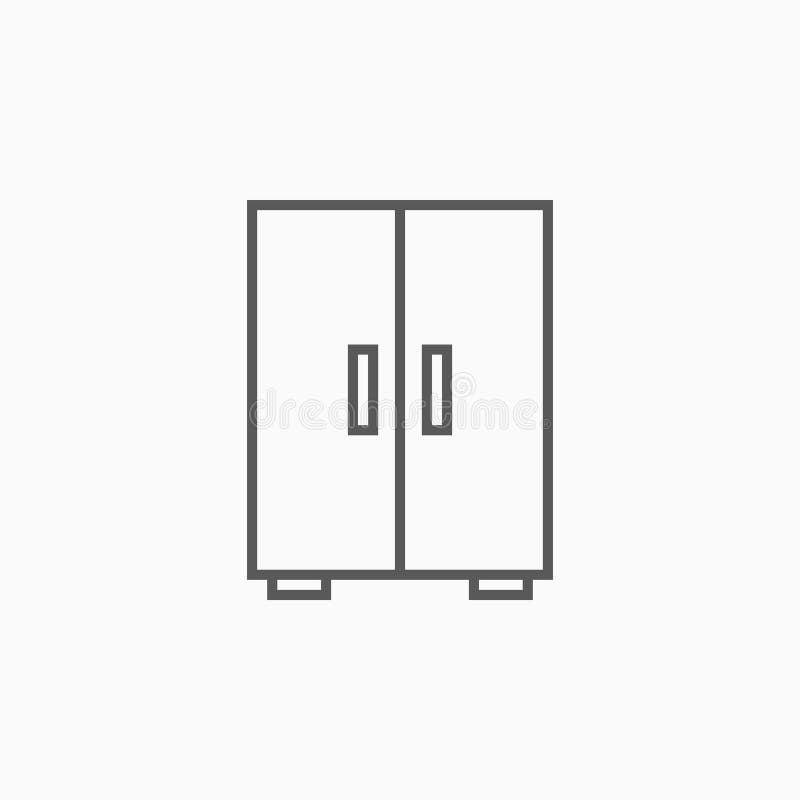 Drawer Icon, Tray Vector, Furniture, Box, Cabinet Stock Vector ...