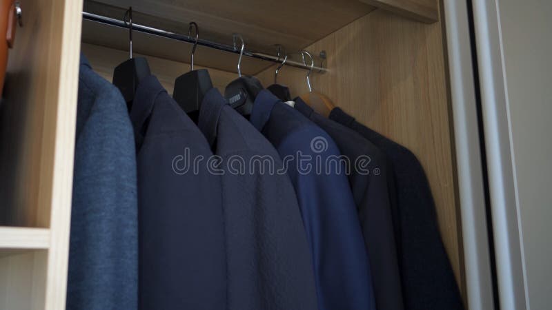 Wardrobe jackets stock image. Image of closet, brand - 226114911