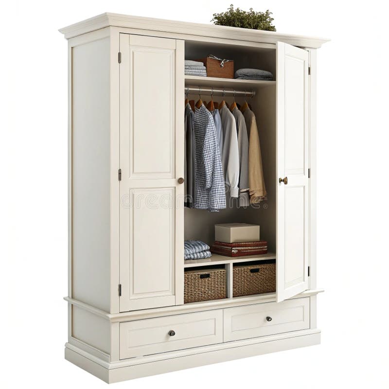 Wardrobe Isolated on Transparent Background Stock Illustration ...