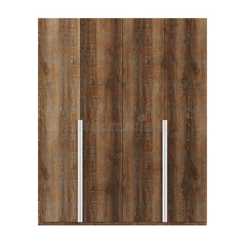 Wardrobe Isolated on White Background. Stock Illustration ...