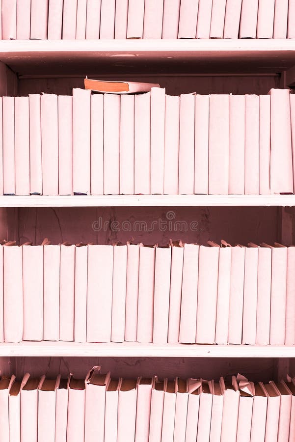 Pink Books Isolated on White Background Stock Photo - Image of design ...