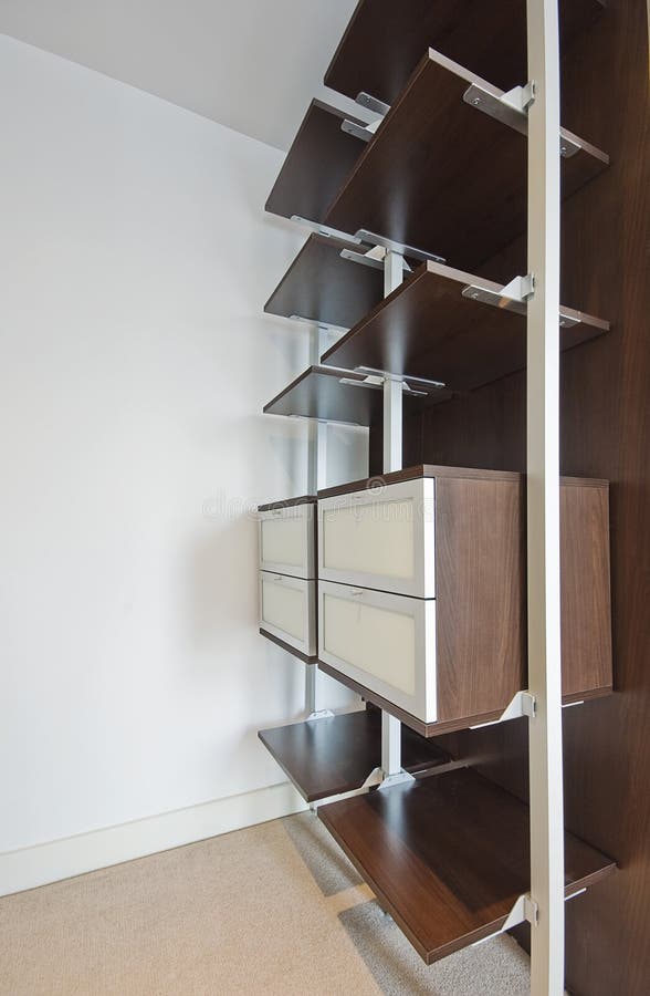 Wardrobe shelves stock photo. Image of indoor, grass - 11921366