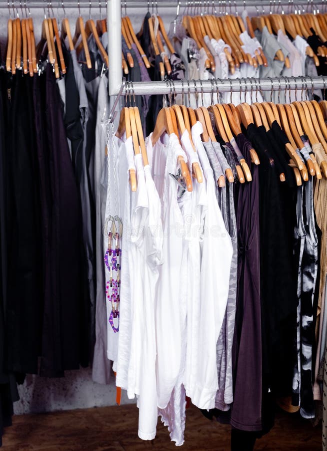 Wardrobe showcase stock photo. Image of shop, fashionable - 15752192