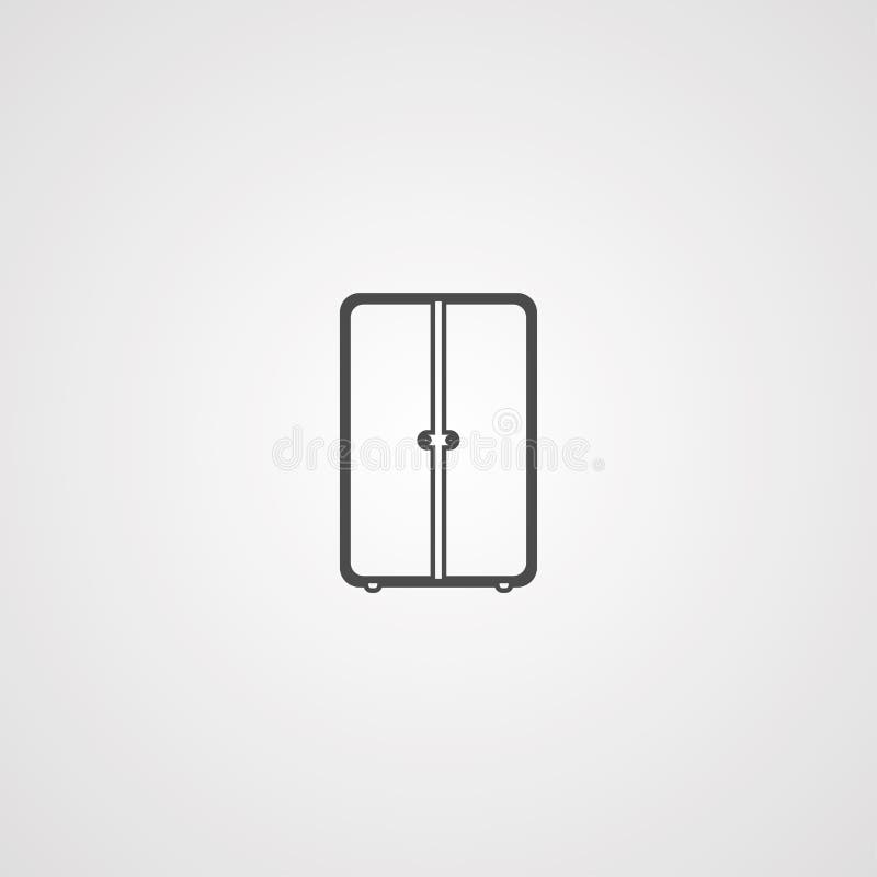 Wardrobe Vector Icon Sign Symbol Stock Vector - Illustration of ...
