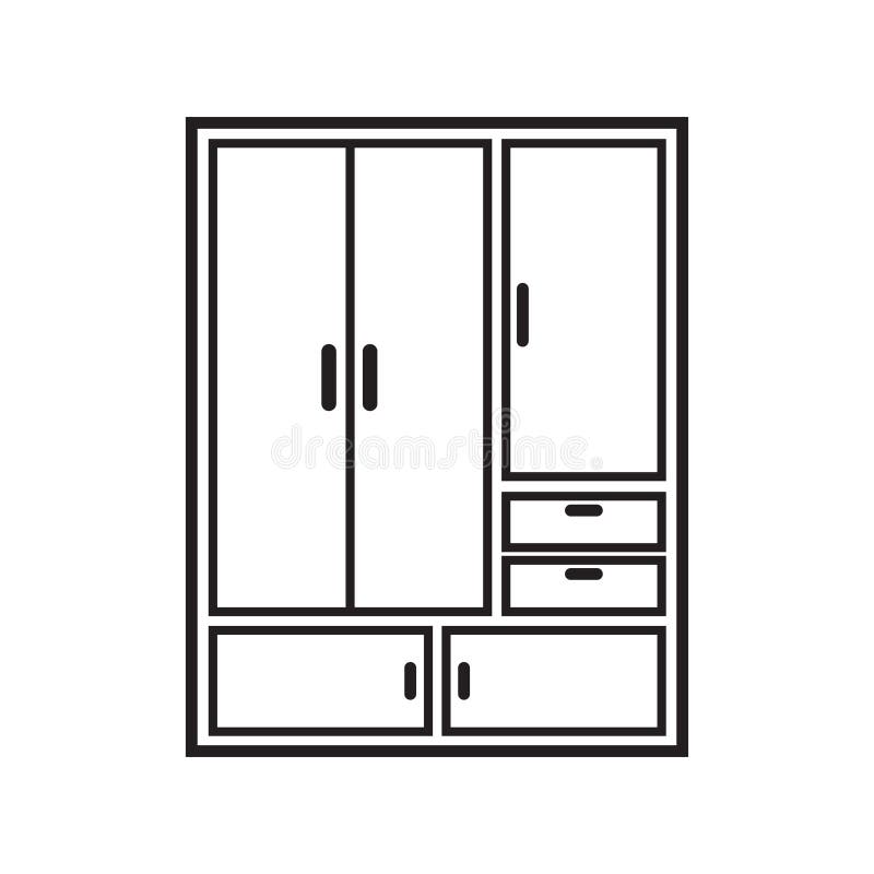 Wardrobe. Vector Illustration Decorative Design Stock Vector ...